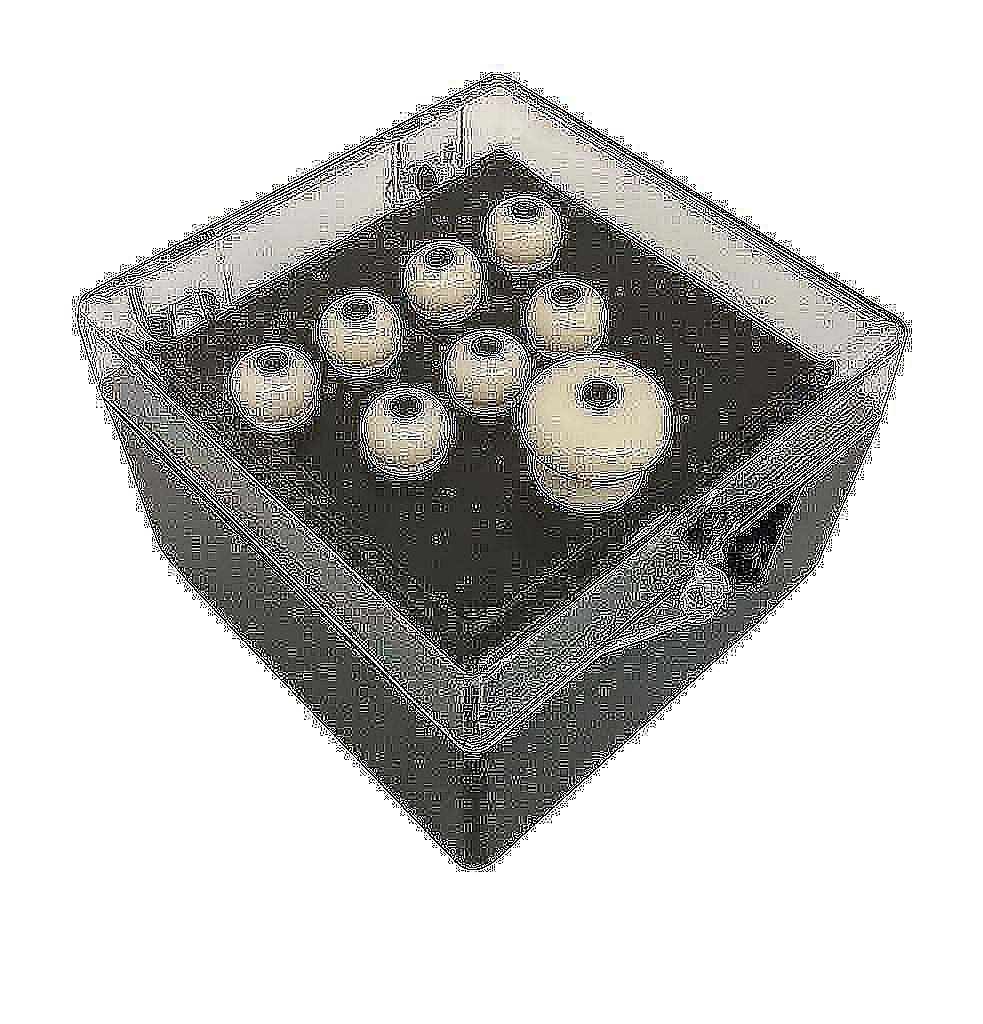 Martin Pin Set Authentic White w/Black Dot